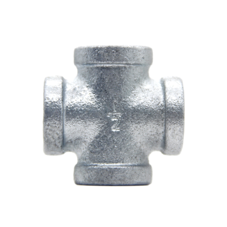High Quality 90 Degree Female Crosses in Equal Malleable Iron Pipe ...