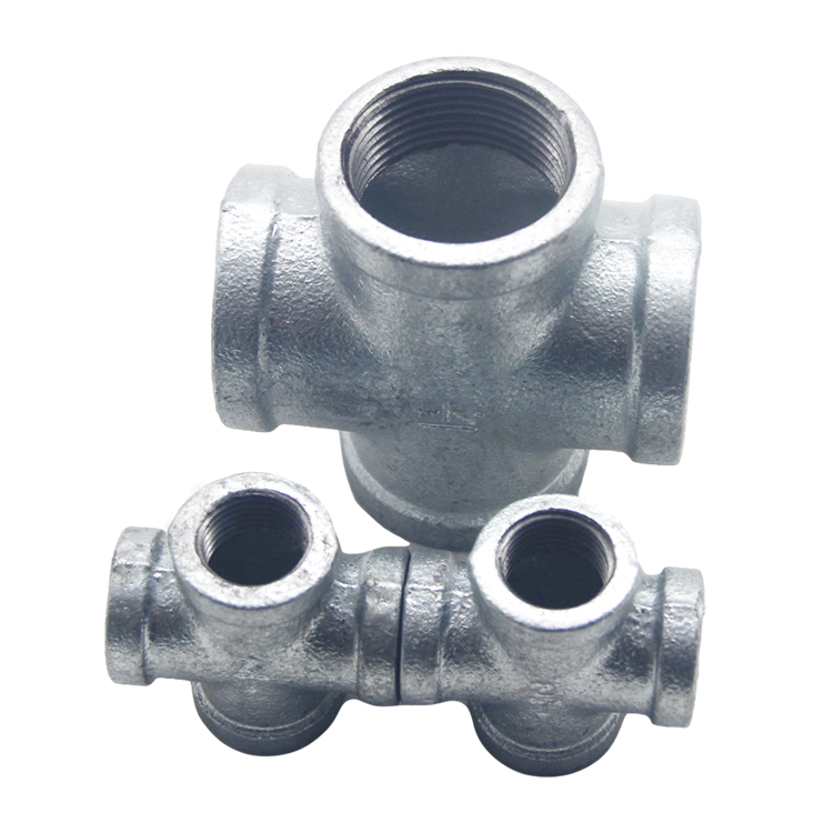 High Quality Galvanized Iron Pipe Fittings Female Connector Cross, 90 ...